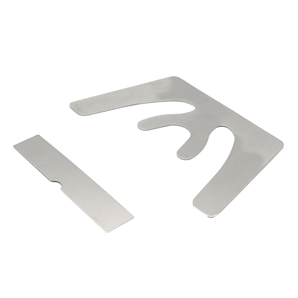 HORIALENCE Dentists 2Pcs Silver Flat Panel Maxillary Casting Jaw Plate ...