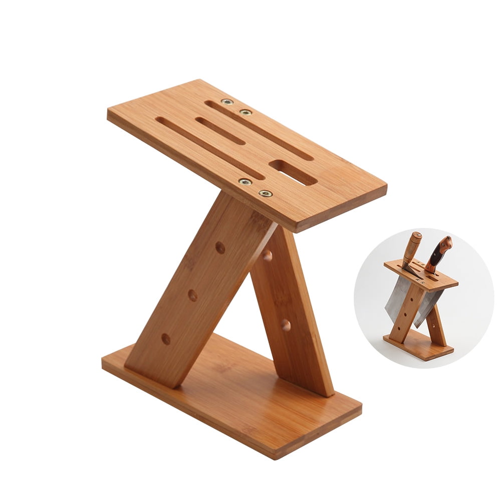 HORIALENCE Kitchen Shelf Organizer 1Set 19.5x9.5x21.5cm Bamboo Z-Shape ...