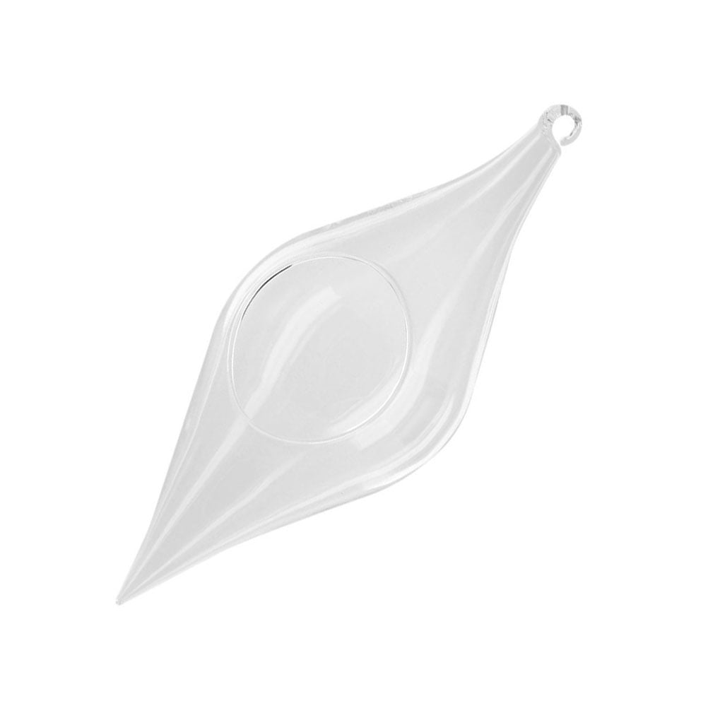HORIALENCE Olive Shape Vase 1Set Borosilicate Heat Resistant Glass ...