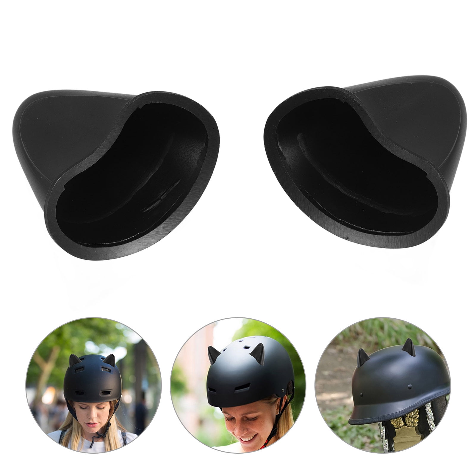 HORIALENCE Playful Cat Ear Shaped Helmet Ears 1 Sheet of Stickers for ...