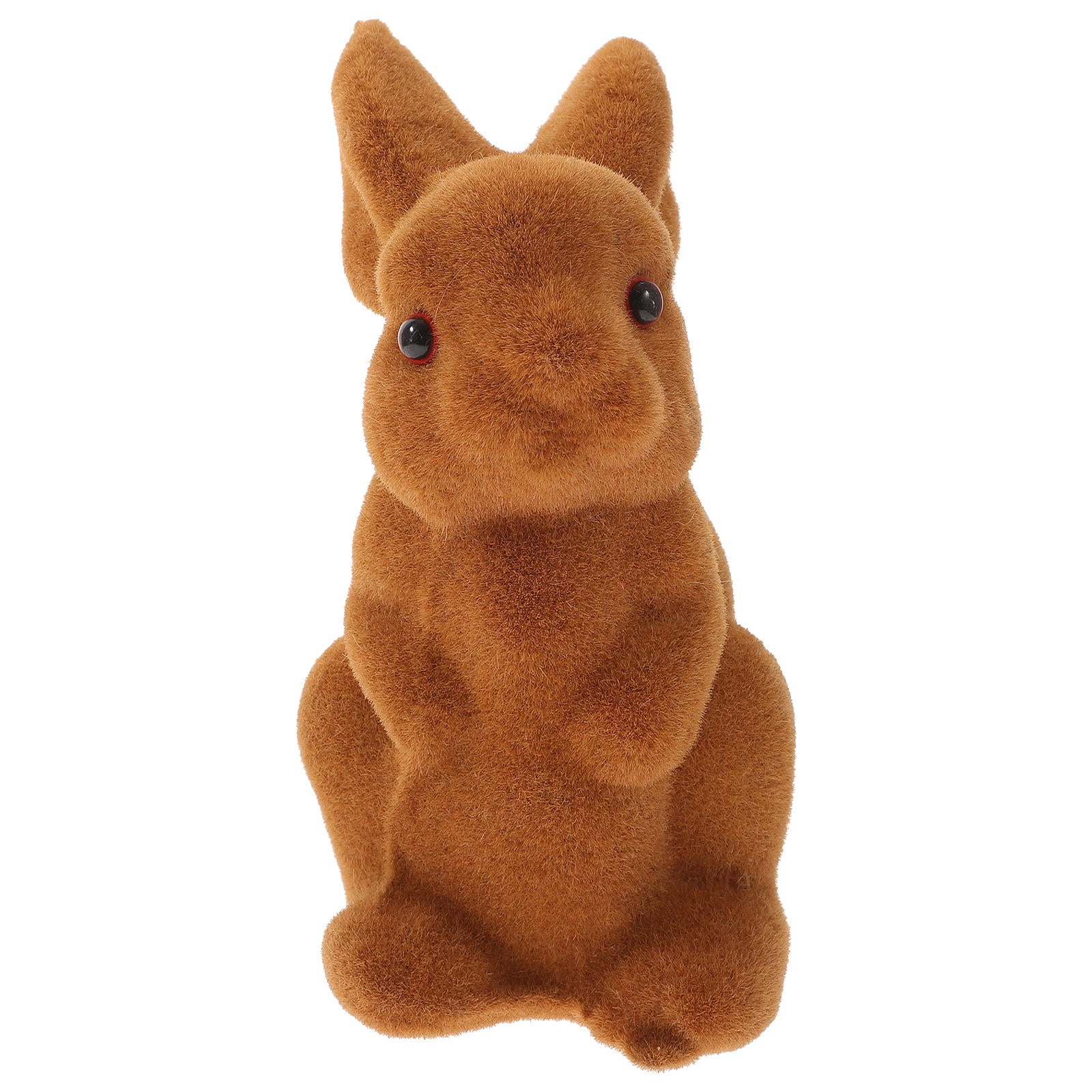 HORIALENCE Rabbits for Decor Lifelike Bunny Toy 1Pack in Light Brown ...