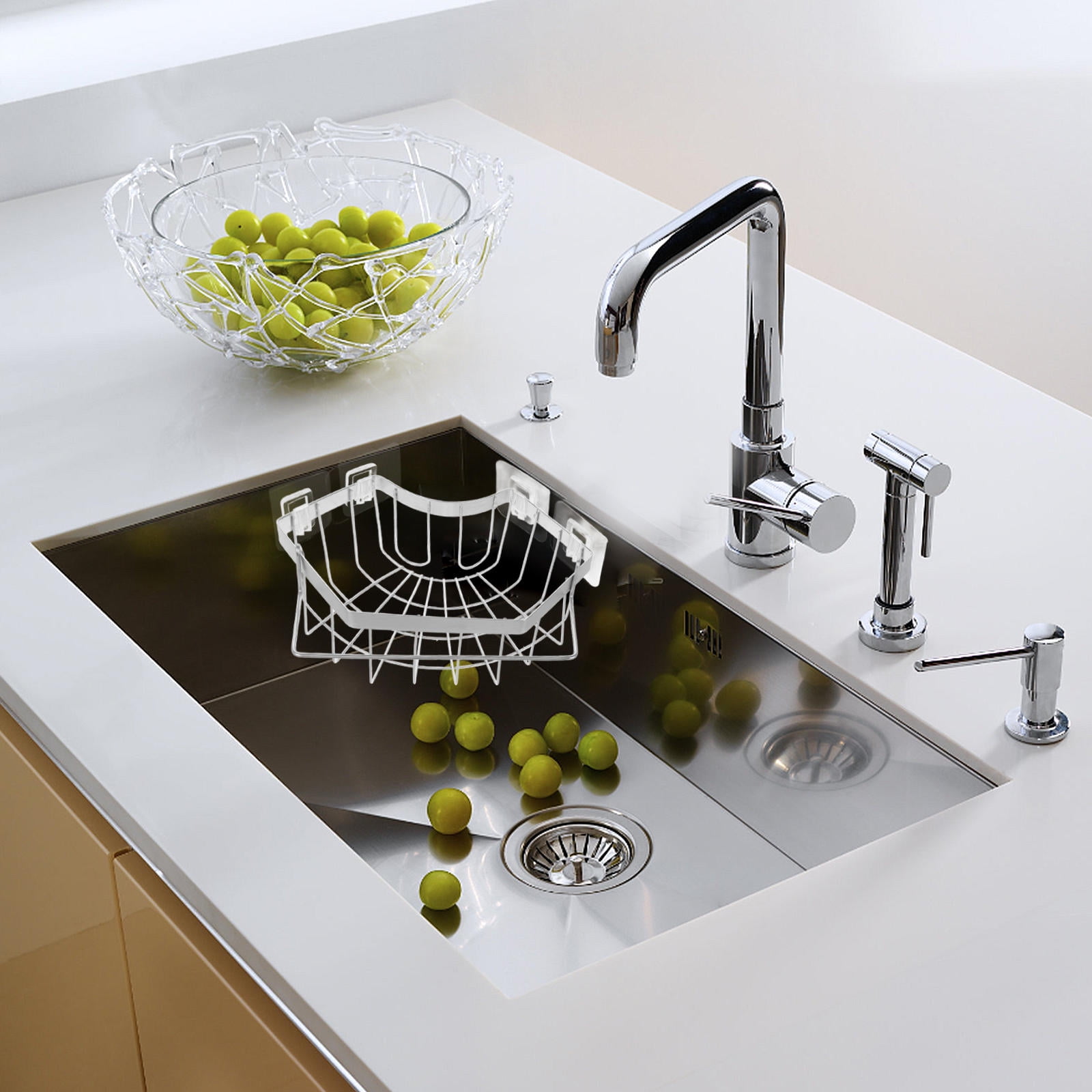 HORIALENCE Stainless Steel Sponge Holder 1Pack for Kitchen and Bathroom ...