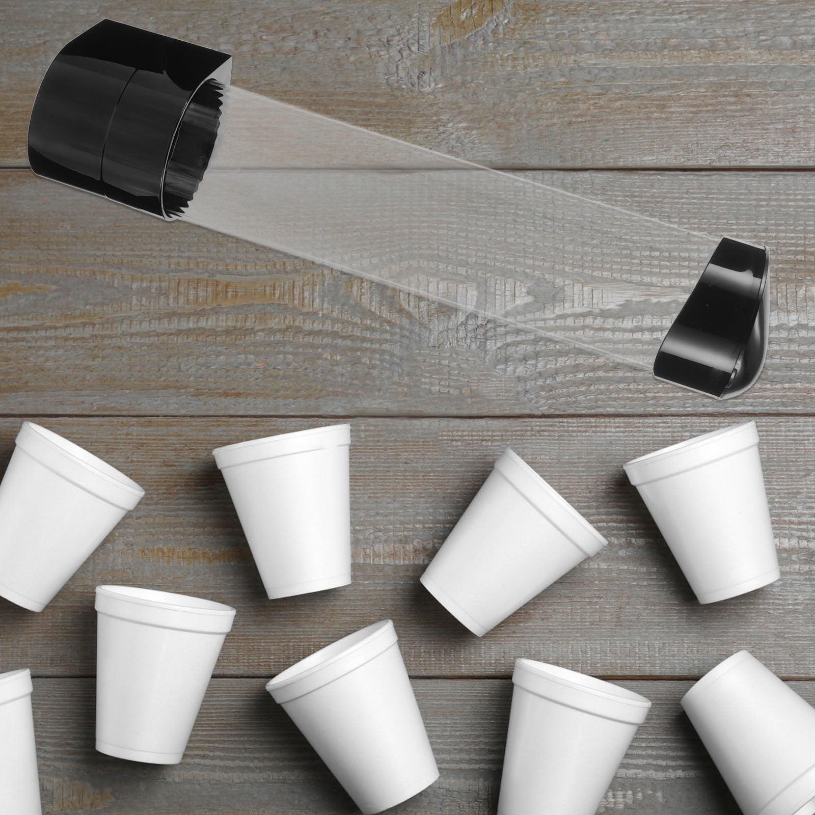 HORIALENCE Wall Mount Cup Holder 1Pcs Plastic Rectangular Convenient ...