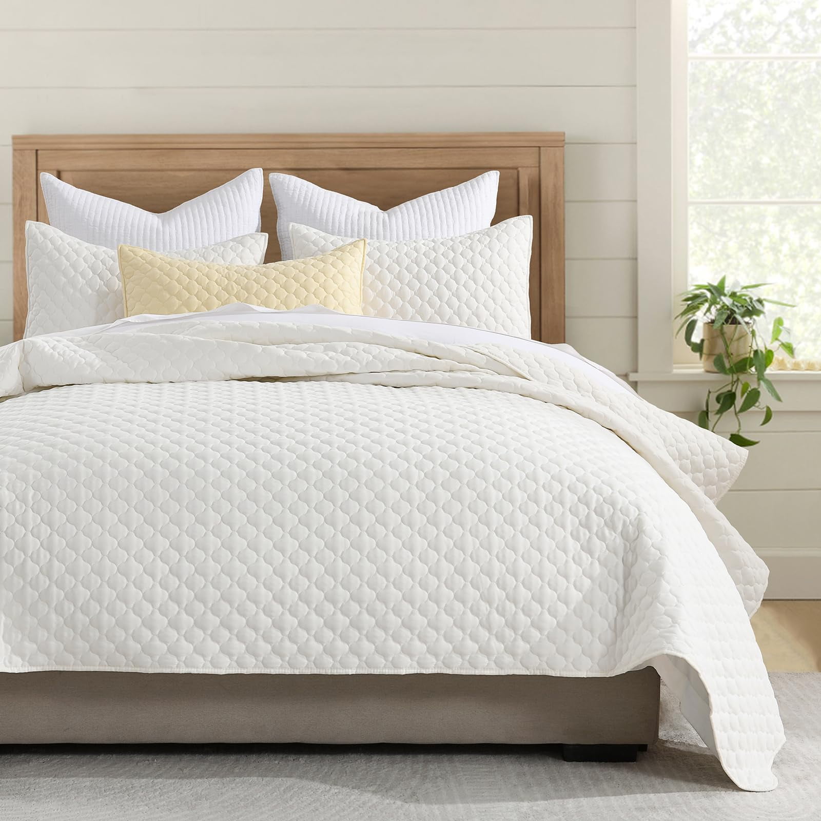 HORIMOTE HOME Cream Quilt King Size, Lightweight Quilt for Summer Ultra ...
