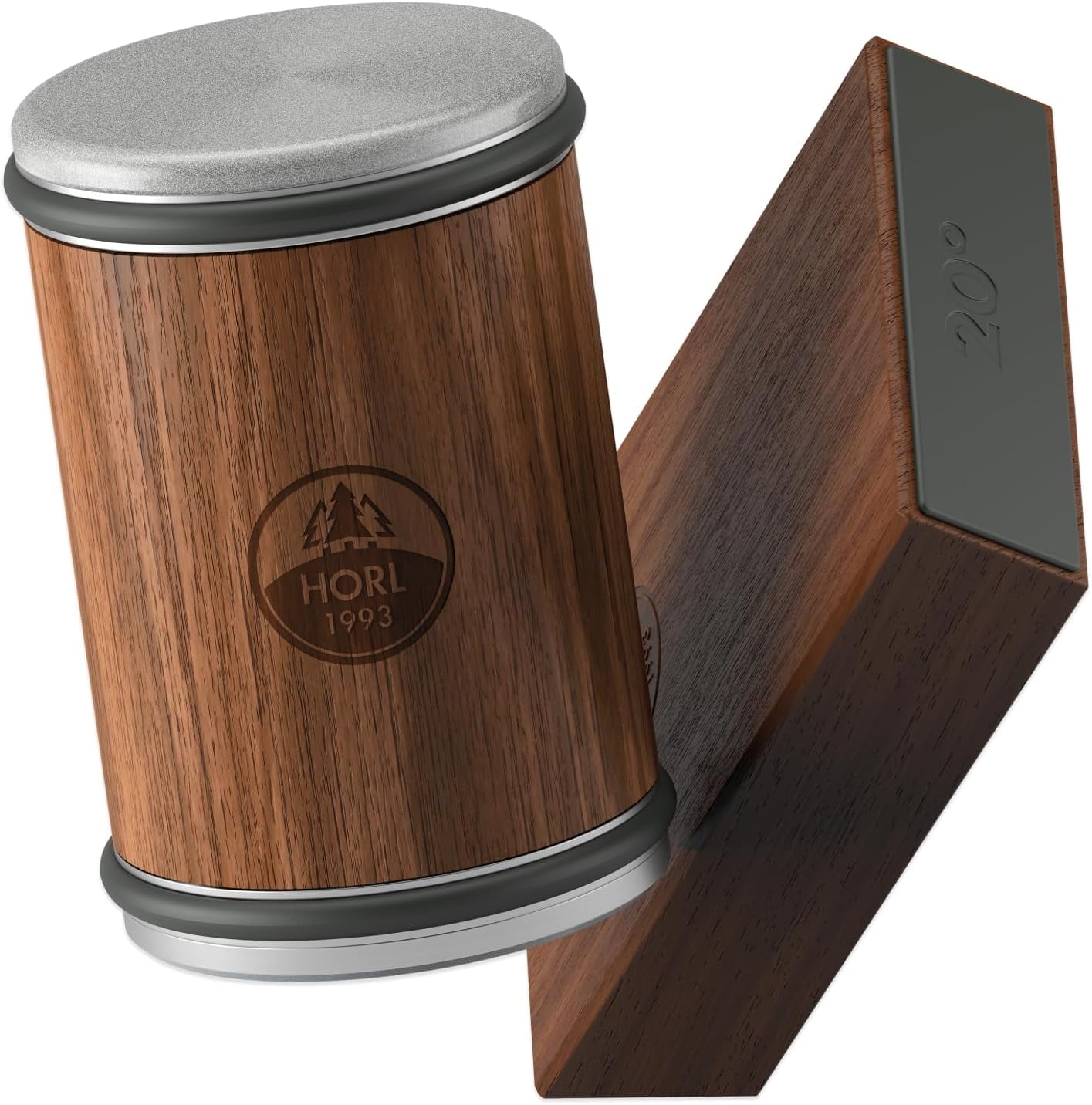 HORL 2 Walnut Rolling Knife Sharpener - Kitchen Knife Sharpener for ...