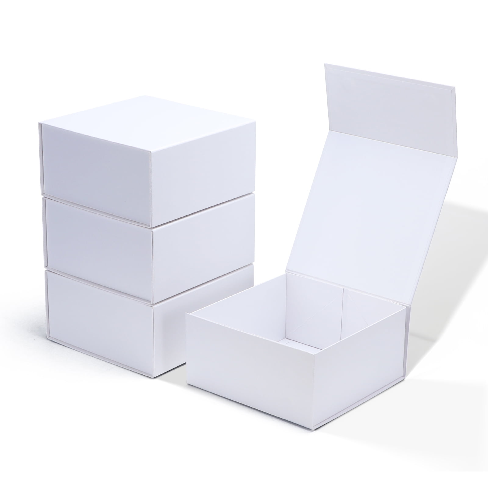 HORLIMER 12x8x4 Magnetic Gift Boxes Set of 4, White Large Gift Box with ...