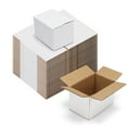 HORLIMER 6x4x4 Shipping Boxes Set of 50, Cardboard Boxes for Small ...