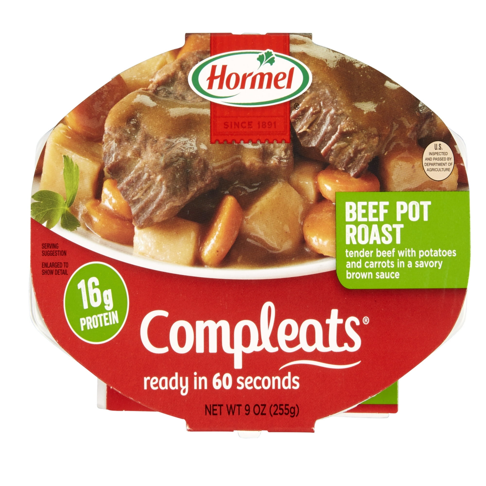 HORMEL COMPLEATS Beef Pot Roast 9 oz Plastic Tray (Pack of 7) - Walmart.com