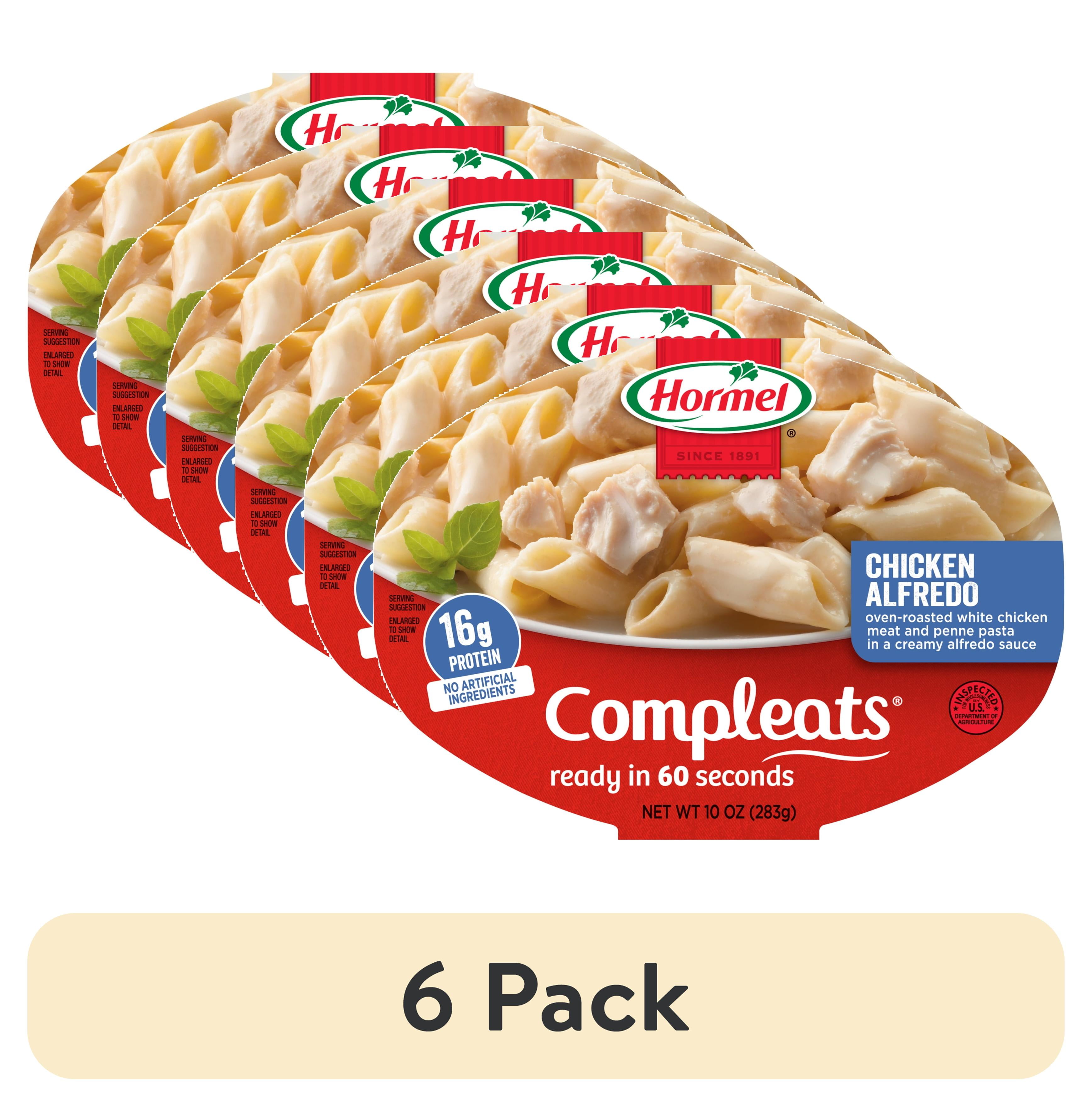 (6 pack) HORMEL COMPLEATS Chicken Alfredo, Shelf-Stable, Packaged Meals ...