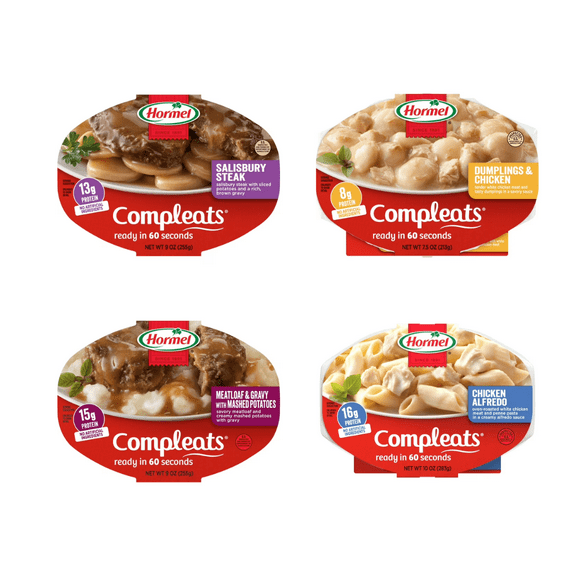 HORMEL COMPLEATS Meal Variety Pack – 8 Shelf-Stable Meals for Life on ...