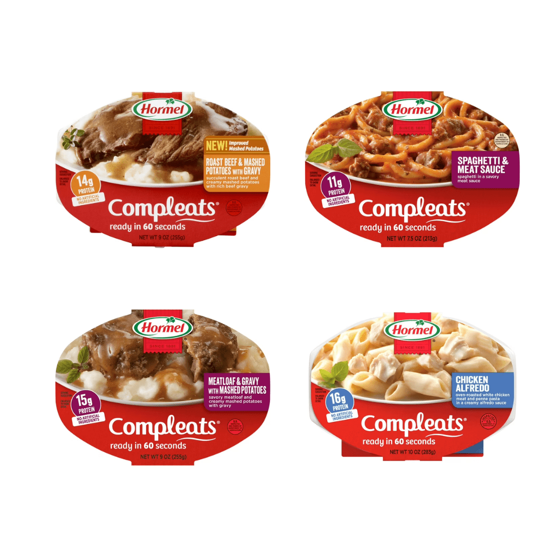 HORMEL COMPLEATS Quick Meal Variety Pack – 8 Easy Lunch or Dinner ...