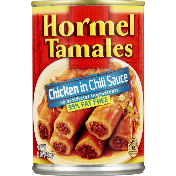 HORMEL Chicken Tamales, Shelf-Stable, 15 oz Steel Can - Walmart ...