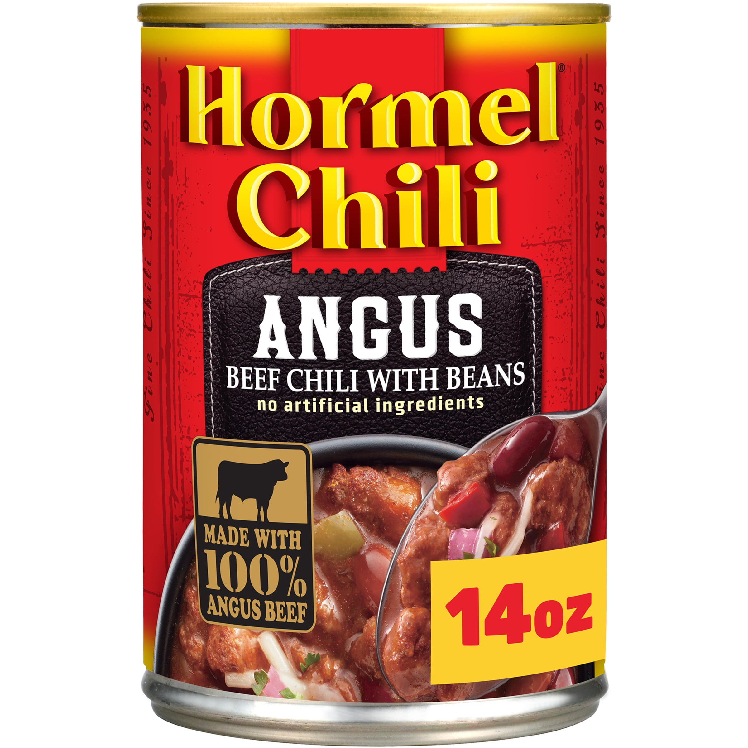 HORMEL Chili Angus Beef Chili with Beans, Made with 100% Angus Beef ...