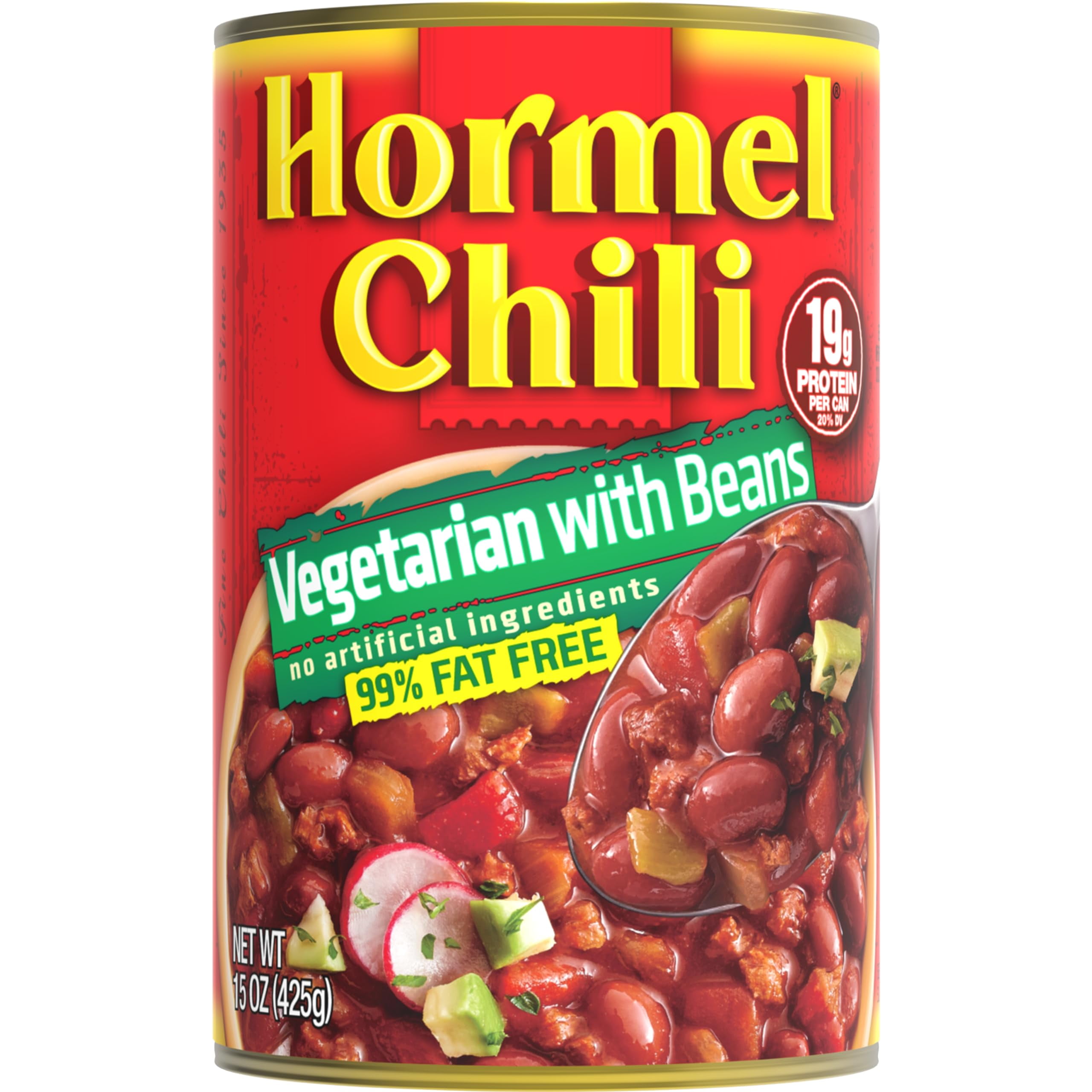HORMEL Chili Vegetarian SCH4 with Beans, 99% Fat Free, 15 Oz, 12 Pack ...