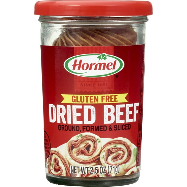 HORMEL Dried Beef Spread, Fully Cooked, Shelf Stable, 2.5 oz Glass Jar ...