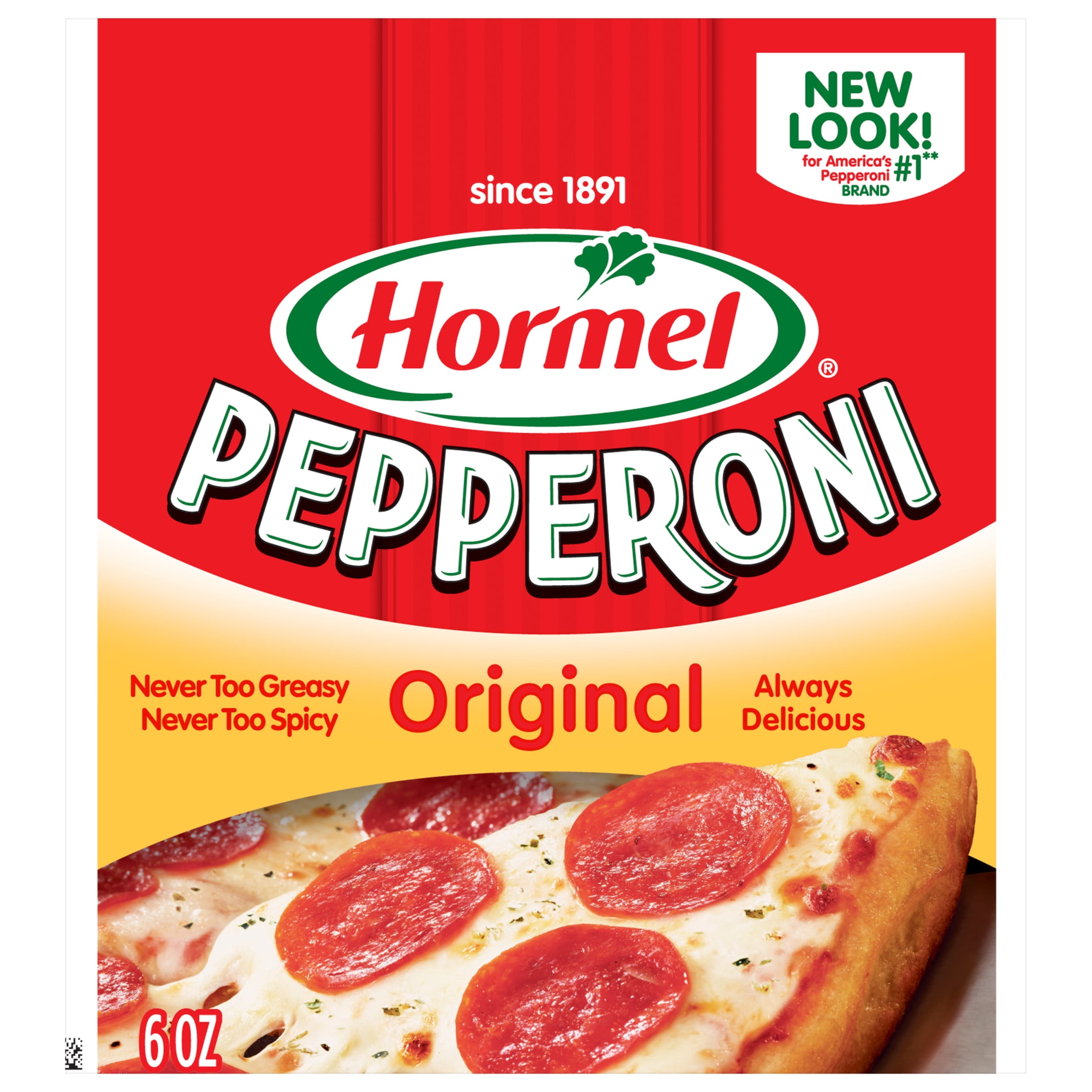 Hormel Pepperoni, Slices, 6 oz Resealable Package, Perfect for Pizza ...