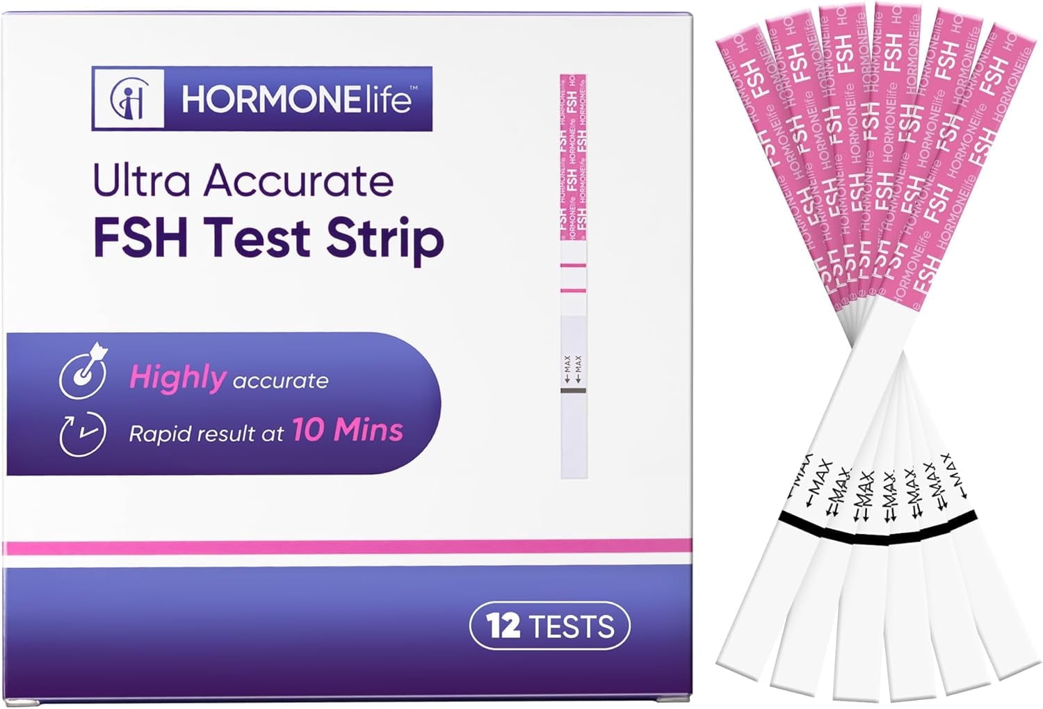 HORMONElife Semi-Quantitative FSH Test Strips, At-Home Menopause and ...