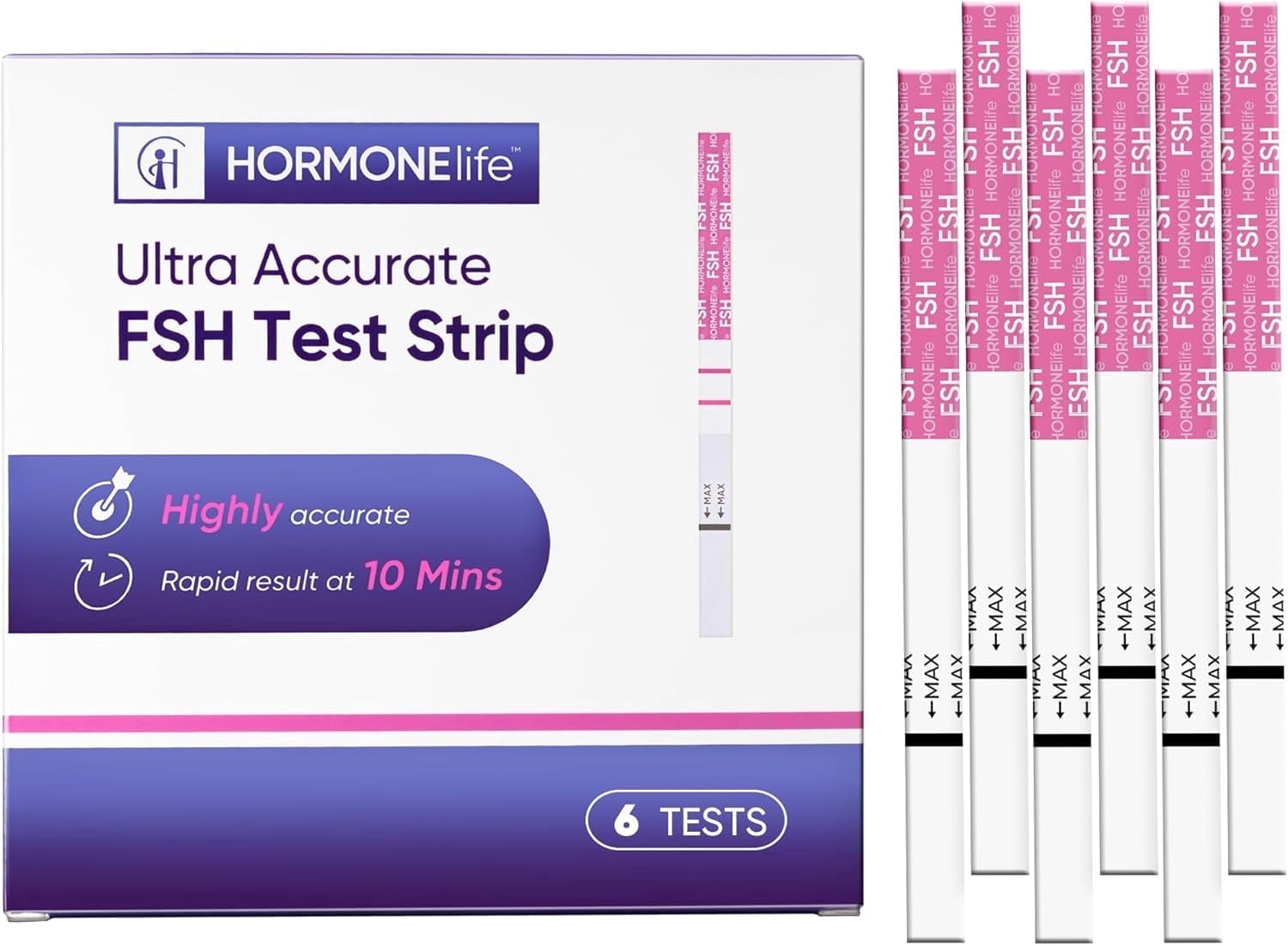 HORMONElife Semi-Quantitative FSH Test Strips, Menopause Hormone and ...