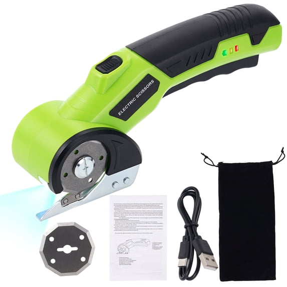 HORMY Cordless Electric Scissors, 3.6V Rechargeable Cardboard Box ...
