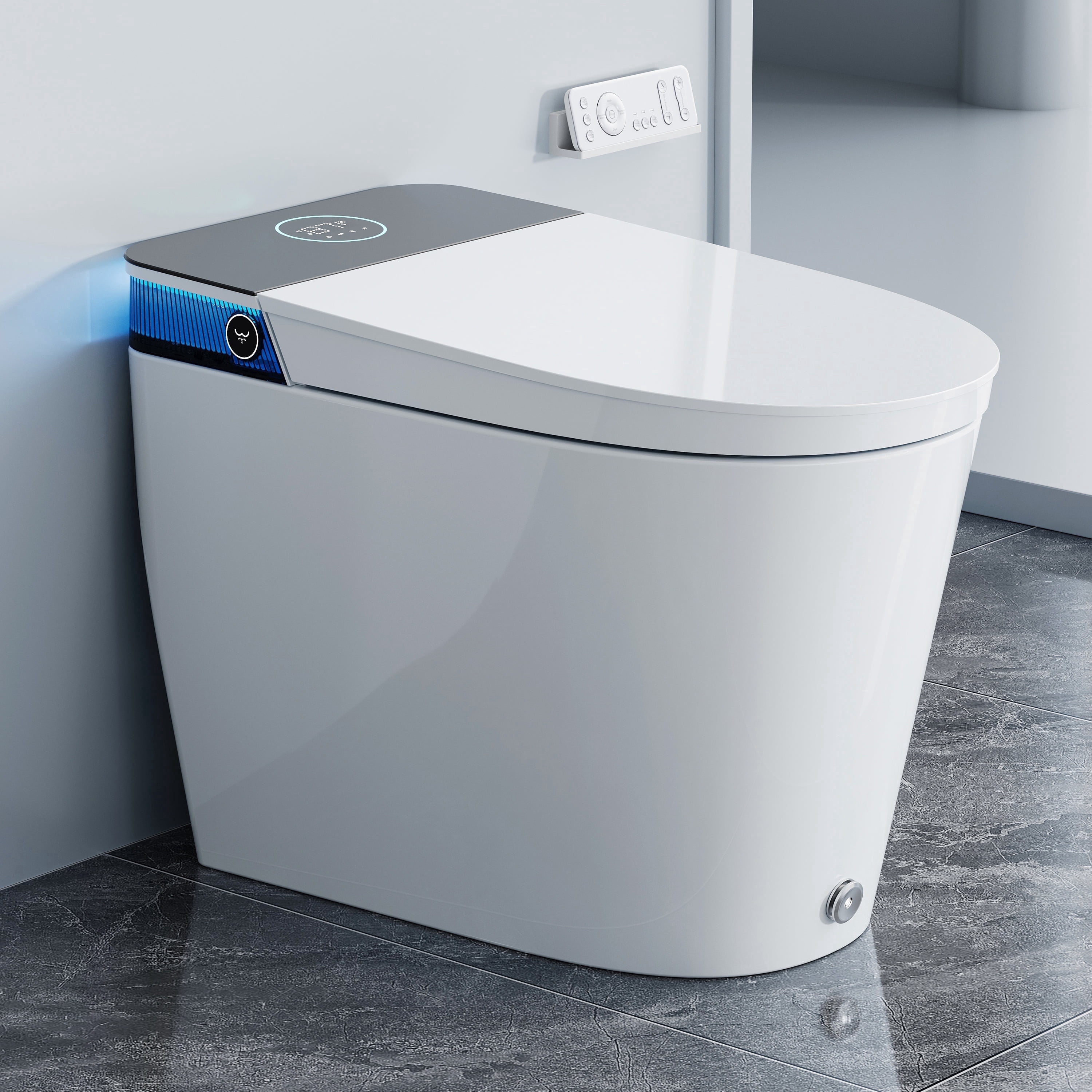 HOROW T38P Bidet Smart Toilet, with ADA Chair Height MAP 1000g Auto ...