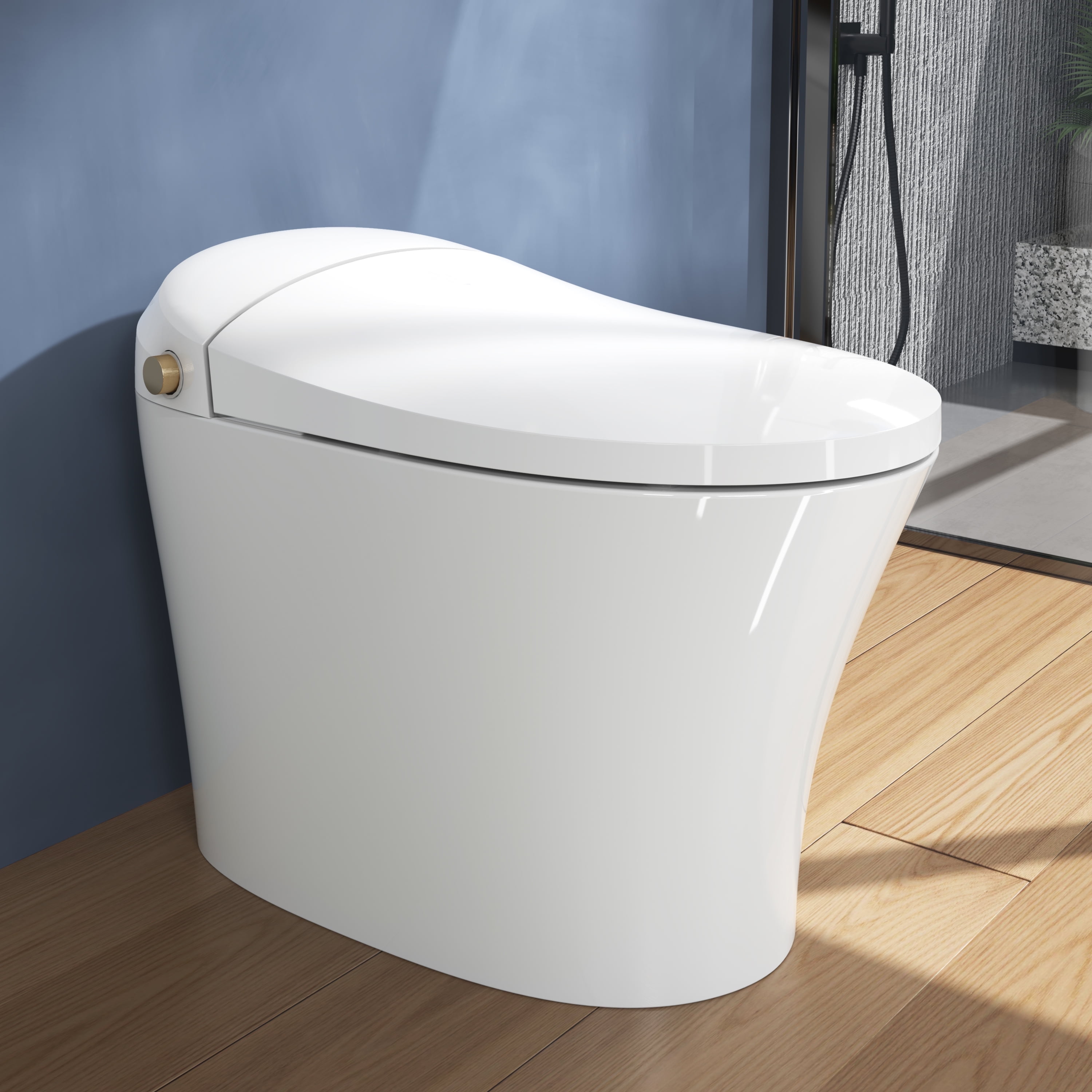 Smart Heated Toilet with High Efficiency Spray, Automatic Flush & Bidet ...