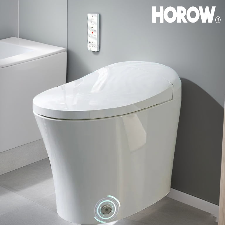 HOROW Smart Toilet with Heated Bidet, Modern Bidet Toilet With Instant ...