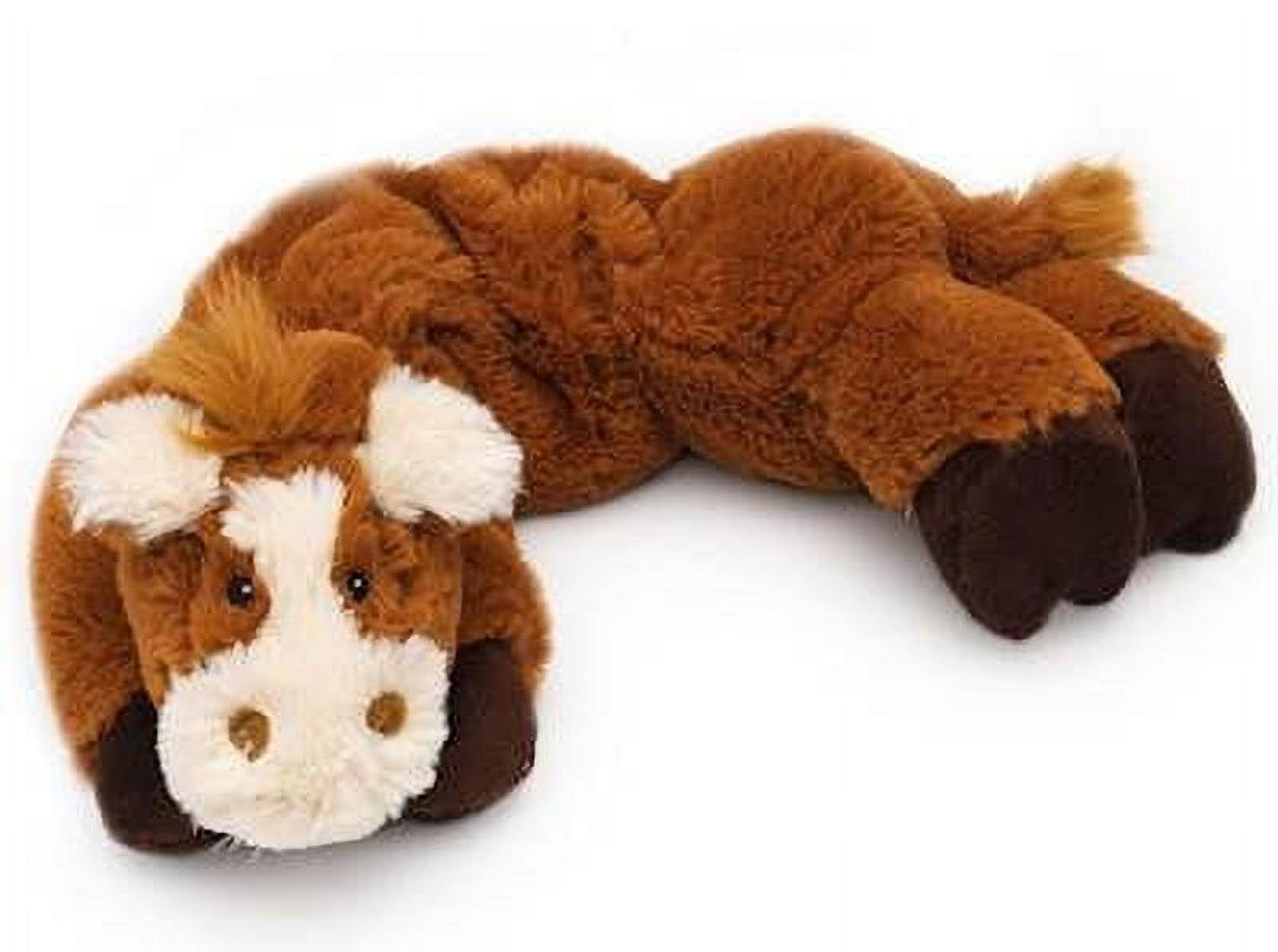 Extra Large HORSE Toy: Animal Neck Wrap, Cozy Plush Heatable Lavender ...