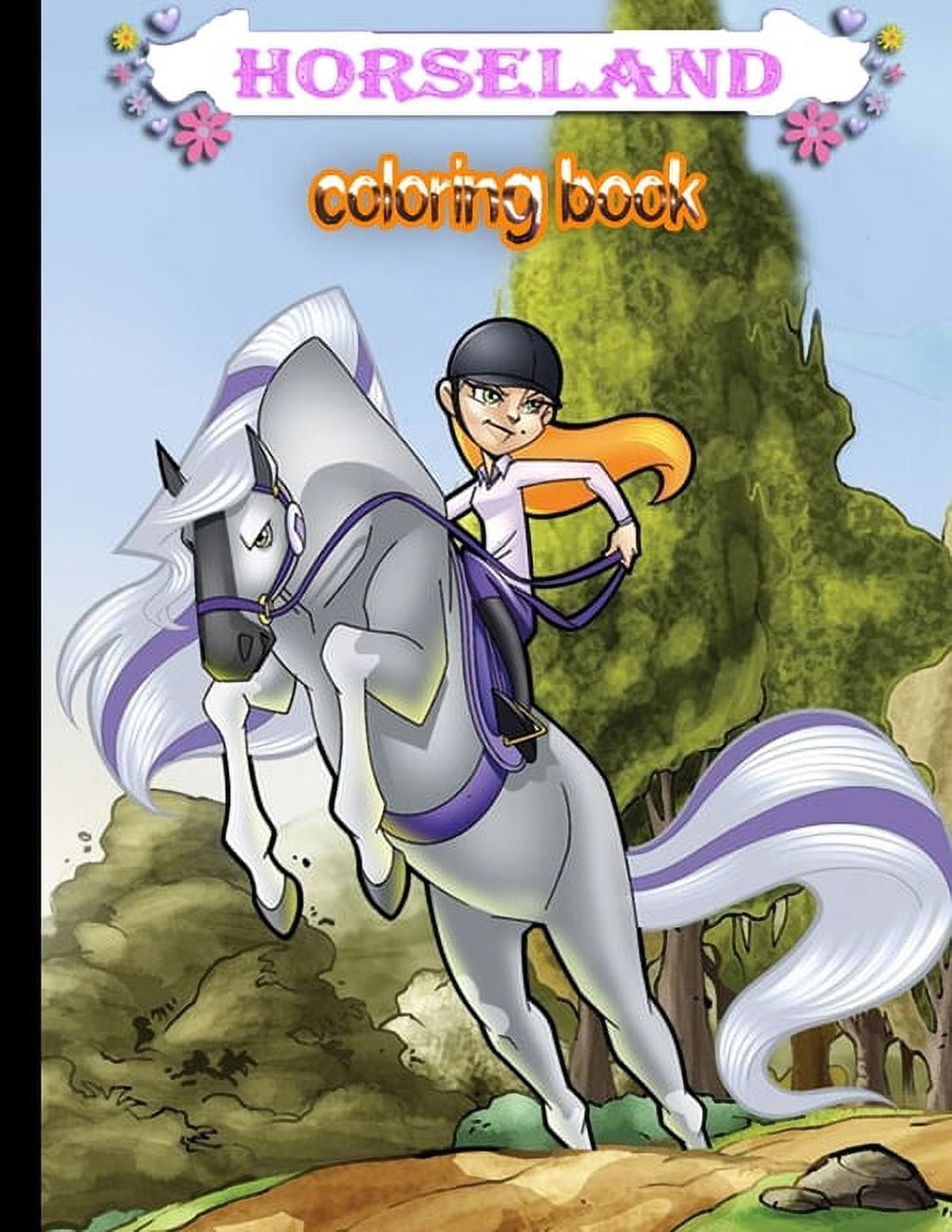 Horseland Coloring Pages Button