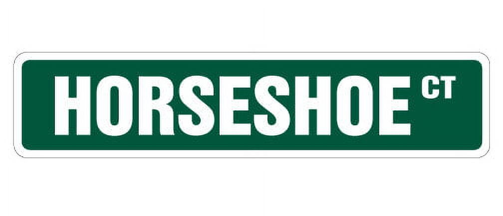 HORSESHOE Street Sign signs horseshoes game player trophy | Indoor ...