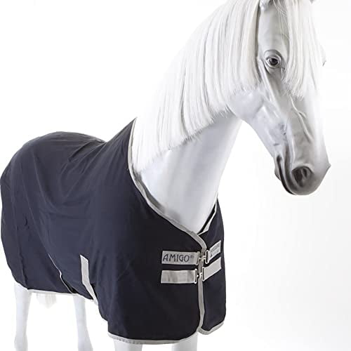 HORSEWARE Ireland Amigo Stable Sheet X Sur Poly, Color: Navy/Silver ...