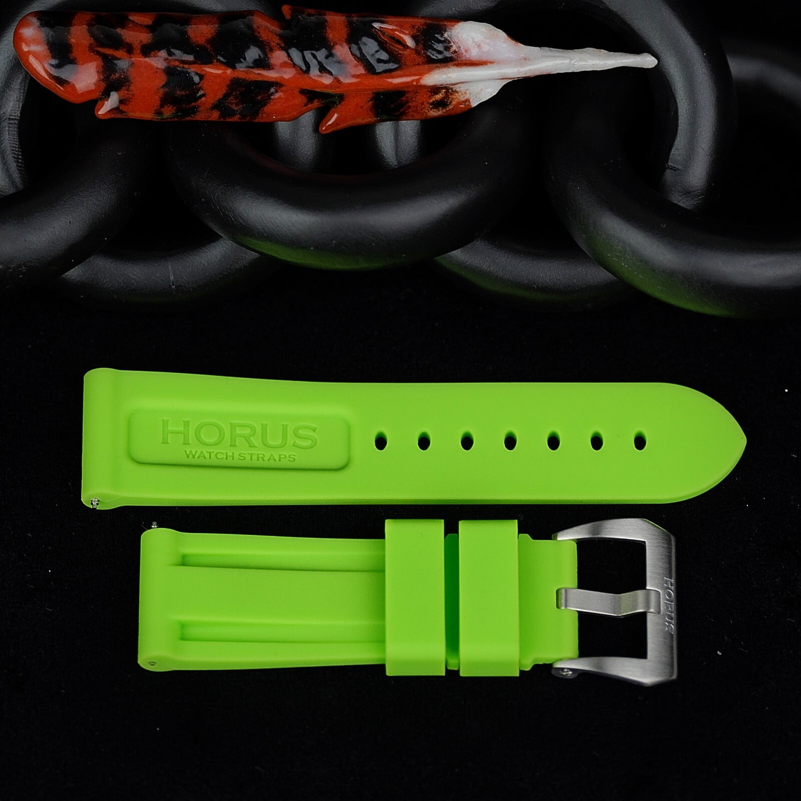 HORUS RUBBER STRAP FOR PANERAI LUMINOR - 44MM - LIME GREEN - Walmart.com
