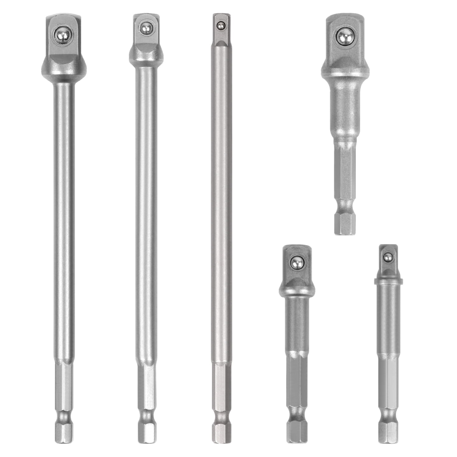 HORUSDY 6-Pieces Impact Grade Socket Adapter Set 1/4" Hex Shank with 1/ ...