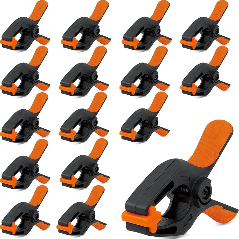 HORUSDY 8-Pack Spring Clamps Heavy Duty, 5-inch Large Plastic Clamps ...