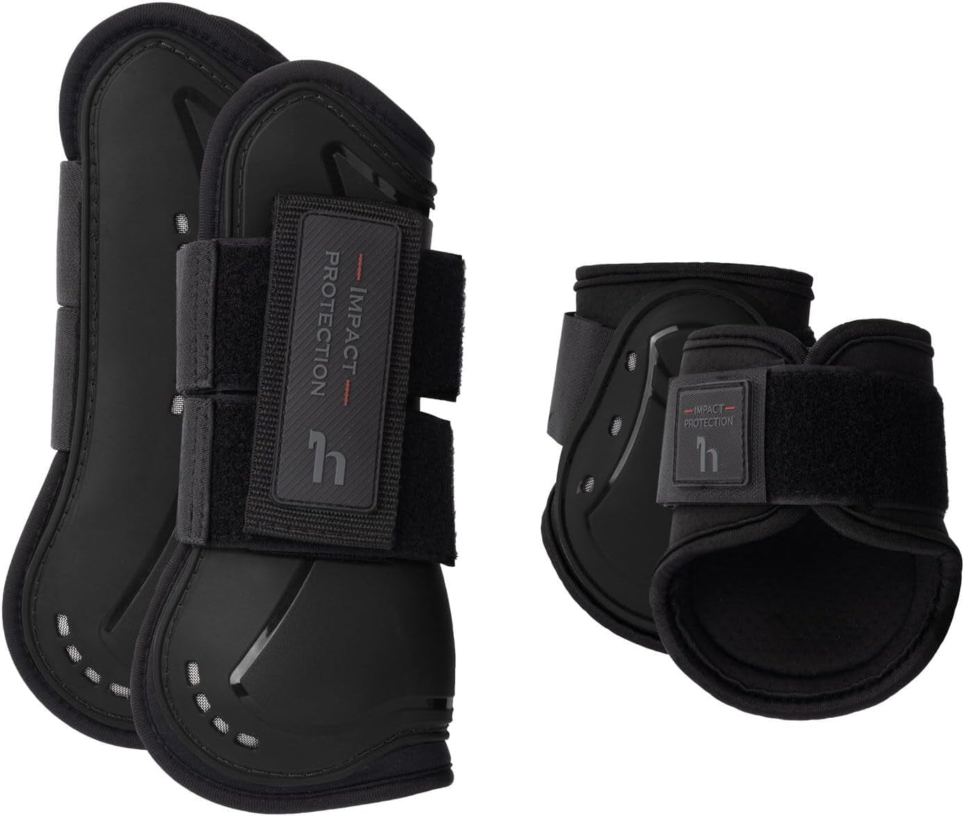 HORZE Armour Airflow Tendon & Fetlock Boot Set - Black - Horse - Walmart.com