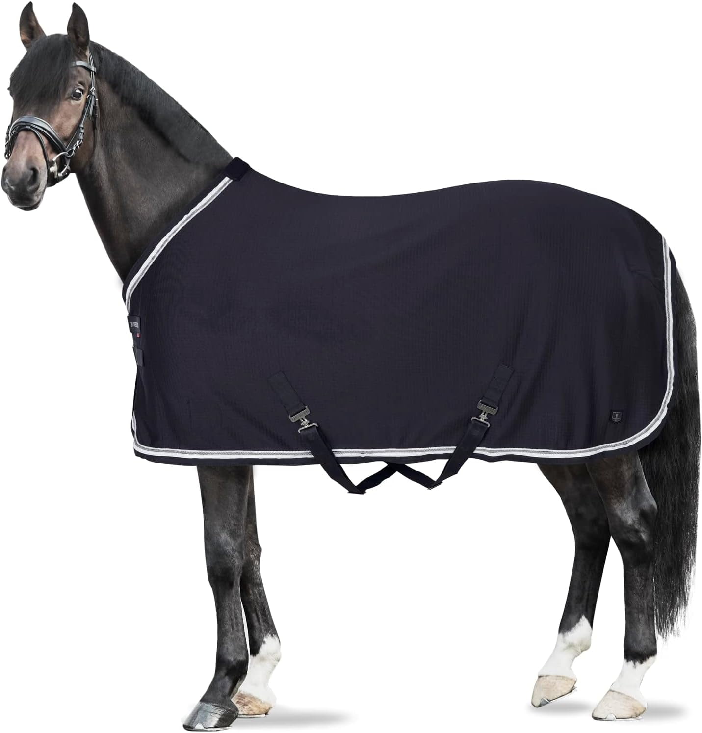 HORZE B Vertigo Cameron Horse Show Cooler Blanket with Quick Dry Lining ...