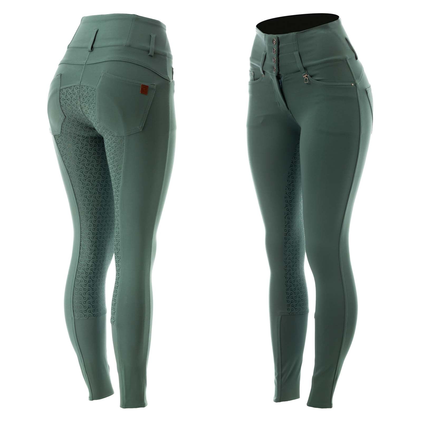 HORZE Women's Tara Full Seat Silicone Grip Breeches | Stretchable, High ...