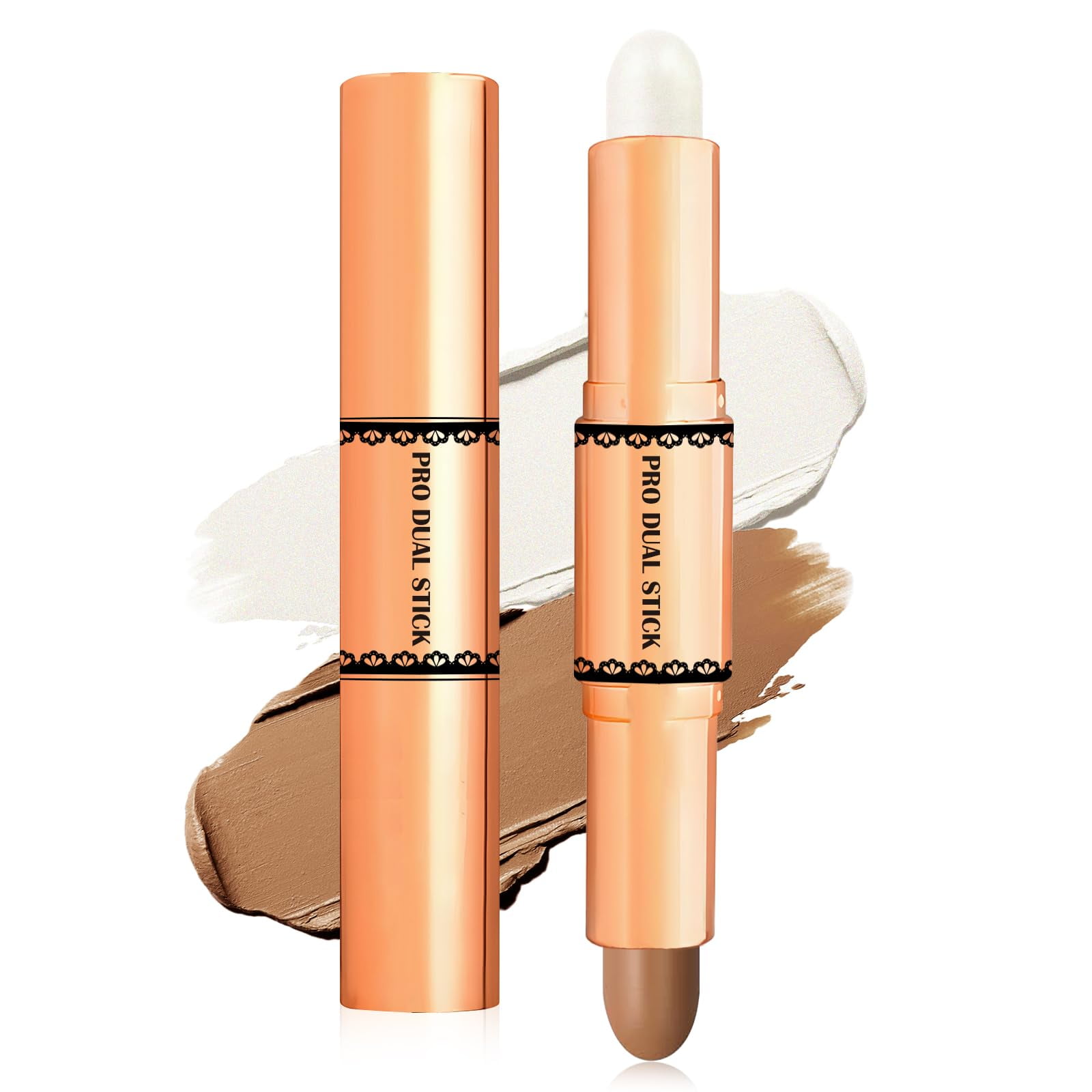 HOSAILY Double-End Highlighter Contour Stick, Face Shaping Stick for ...