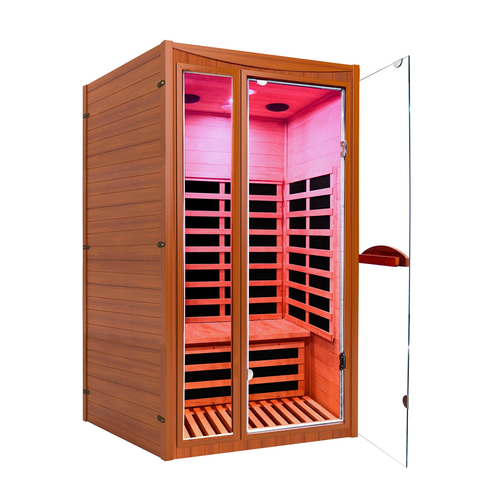HOSAUNA Home Saunas 1-2 Person Far Infrared Sauna, Low EMF Dry Sauna ...