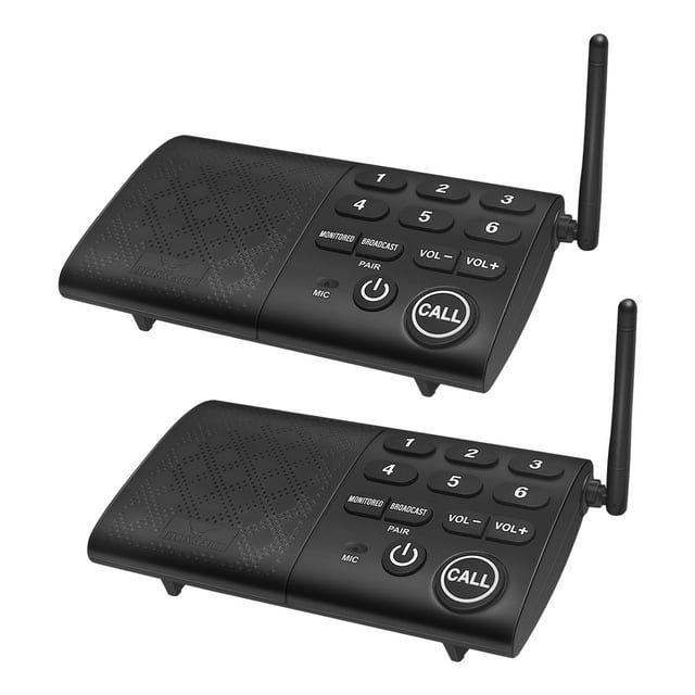 Free Shipping! HOSMART Full Duplex Wireless Intercom System Real Time ...
