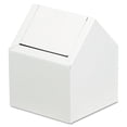 HOSPECO Double Entry, Swing Top Floor Receptacle, Metal, White -HOS2201 ...