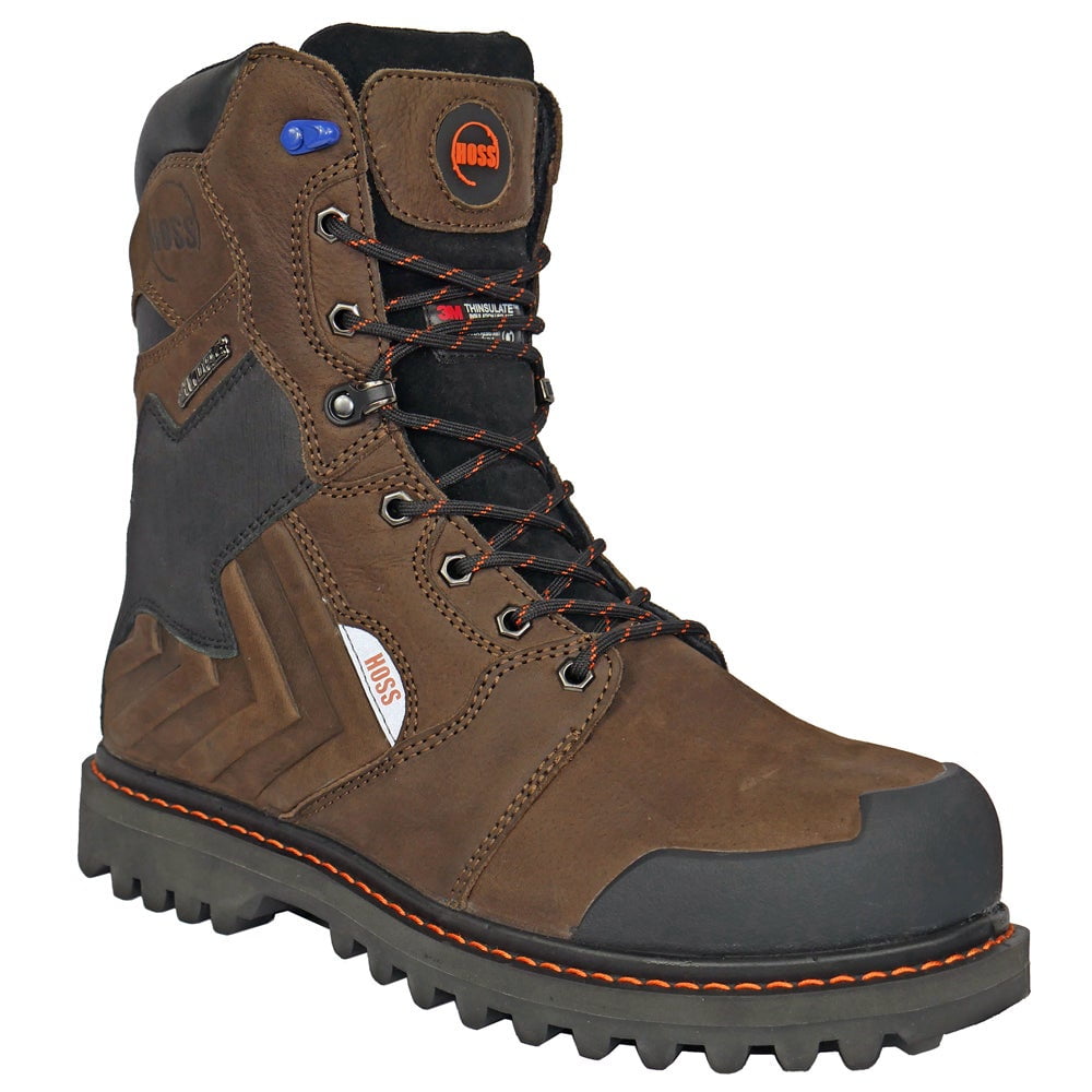 HOSS Boots Men's Bronc 8" 800G Insulated Heavy Duty Work Boots ...