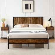 Baxton Studio Studio Leanora Mid-Century Wood Platform Bed, King ...