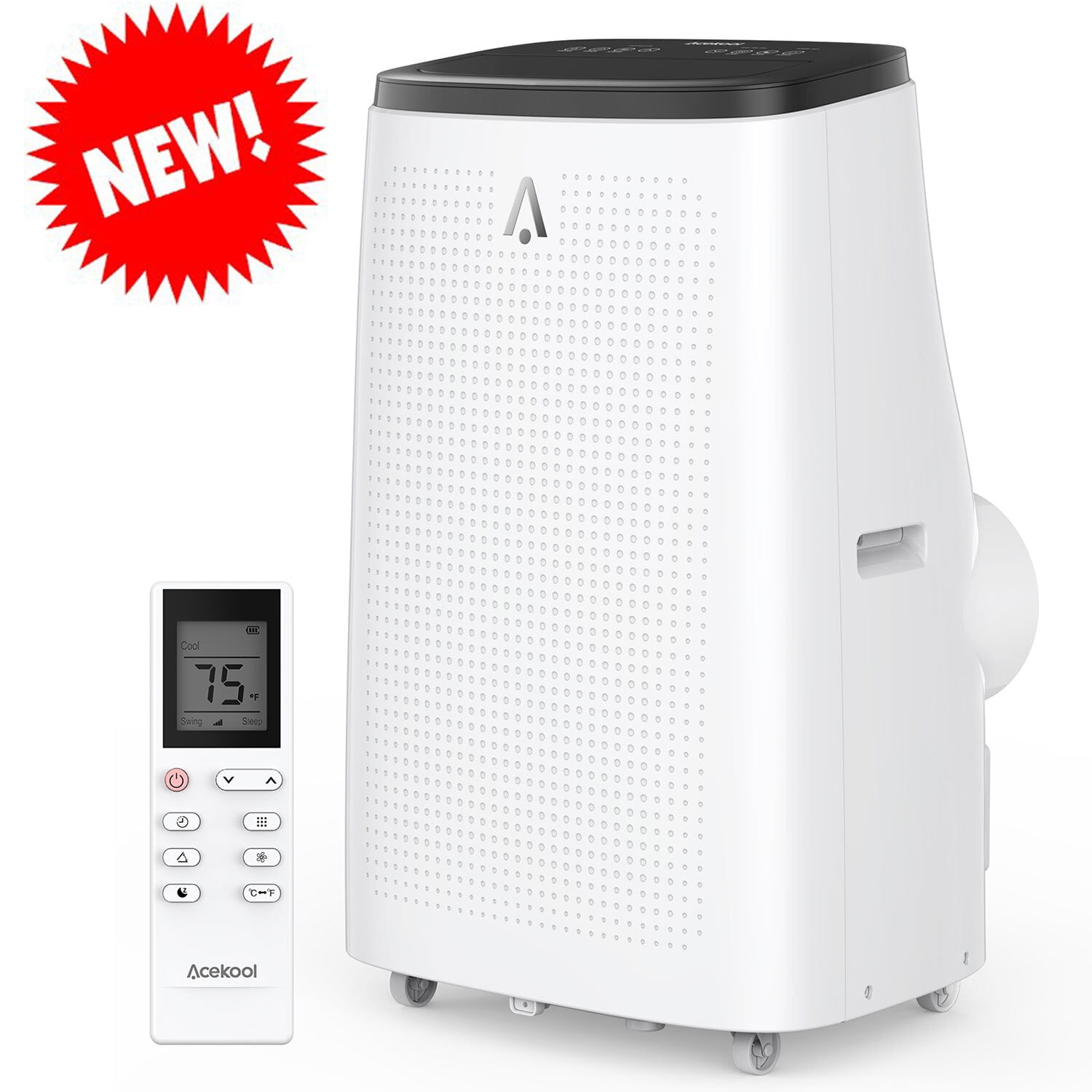 Hosslly Portable Air Conditioner 14,000 BTU, Dehumidifier & Fan, 3-in-1 ...