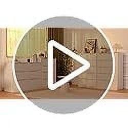 HOSTACK Modern 6 Drawer Dresser for Bedroom, Double Chest of Drawers ...