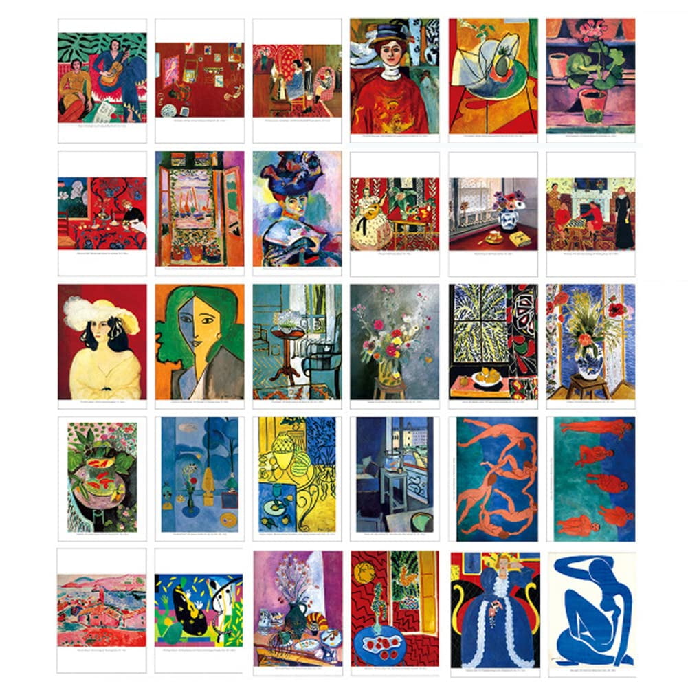 HOSTEESSCHOICE Beautiful Art Postcards set of 30 Henri Matisse Post ...