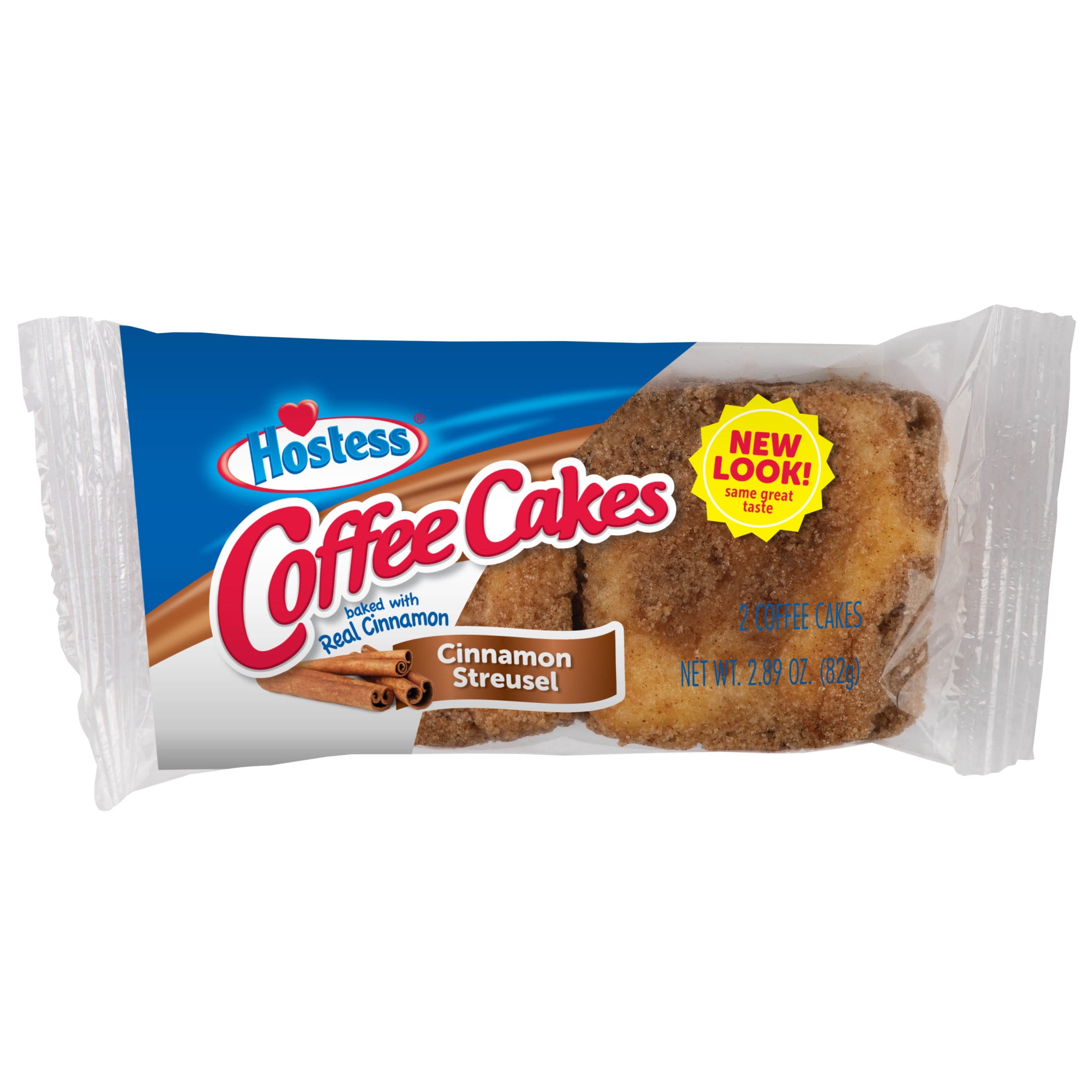 HOSTESS Coffee Cakes Single Serve, 2 Count Wide Regular, 2.89 oz ...