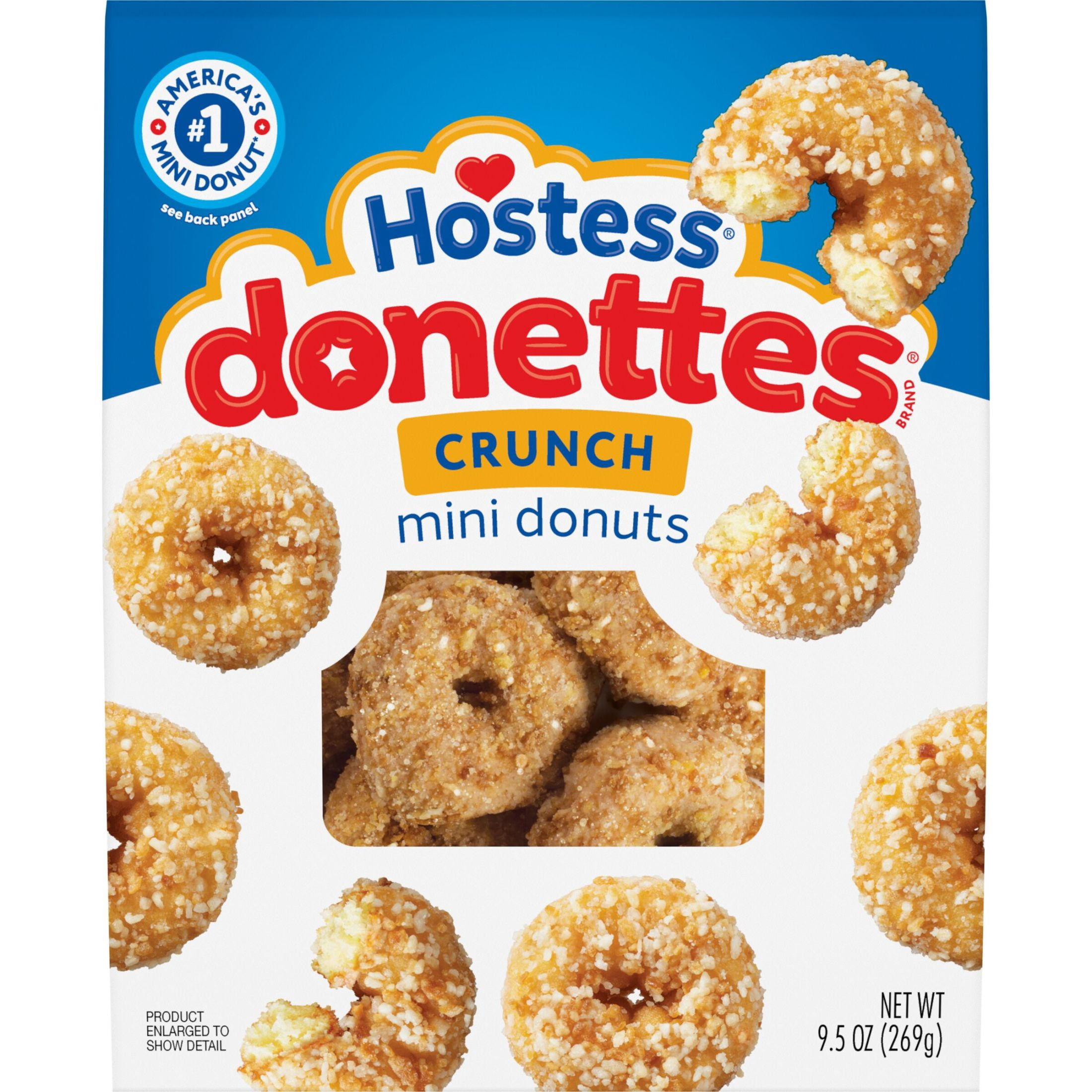 Hostess, Donettes, 9.5 oz Bag, Mini Crunch Donuts with Coconut ...