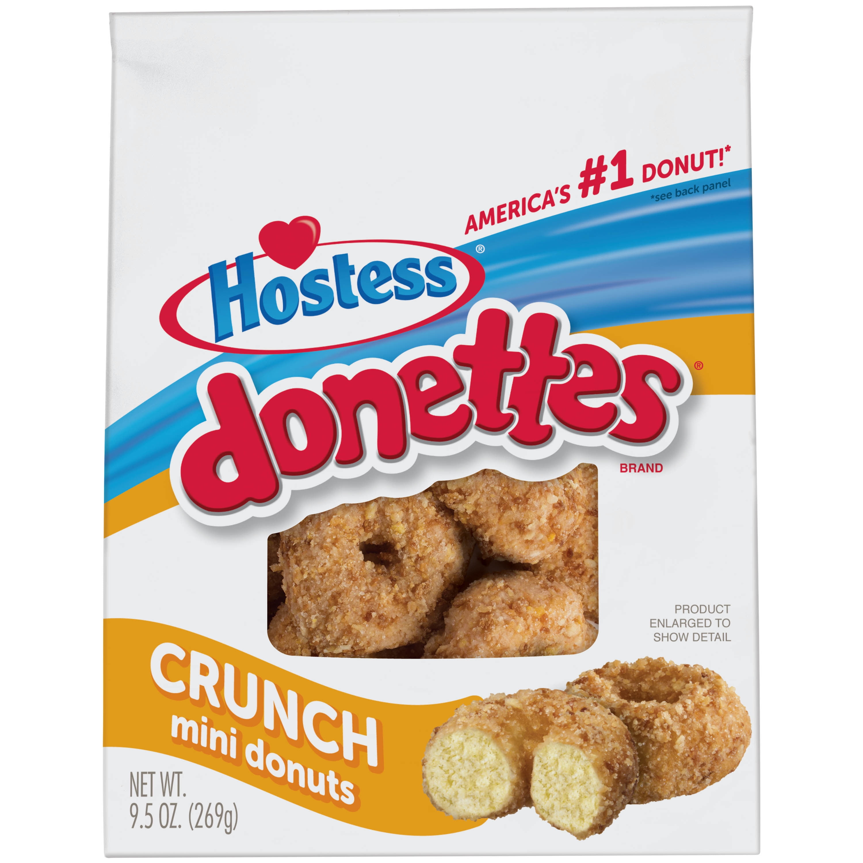 HOSTESS Crunch DONETTES, Sweet Coconut Crunch, 9.5 oz - Walmart.com