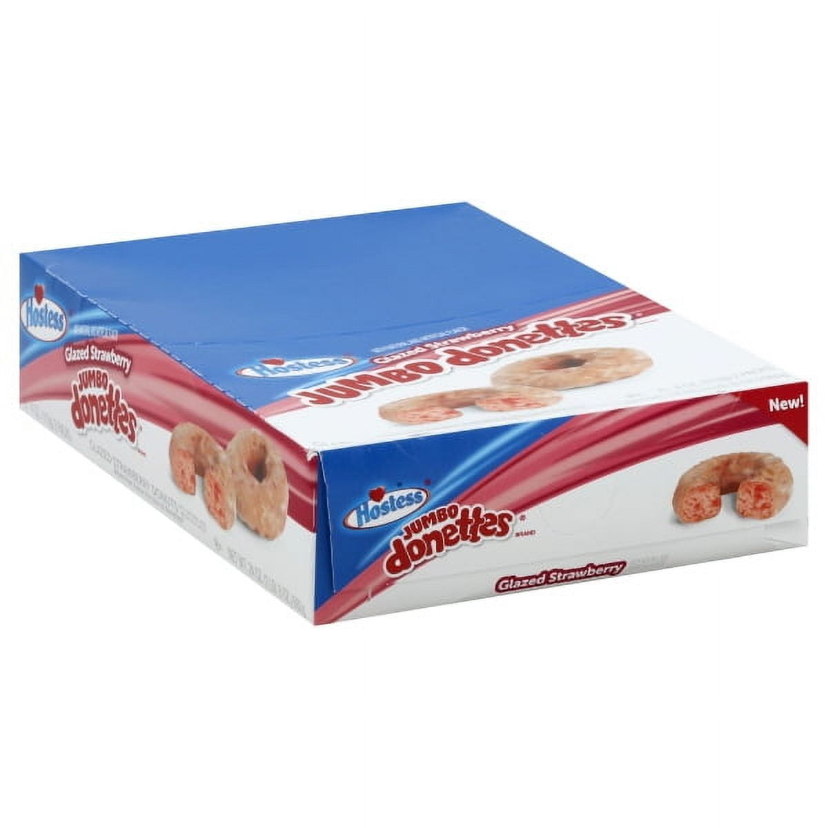 Hostess Donettes 4 Ounce Glazed Strawberry Donut 6 Count SS FSH 6 Pack ...
