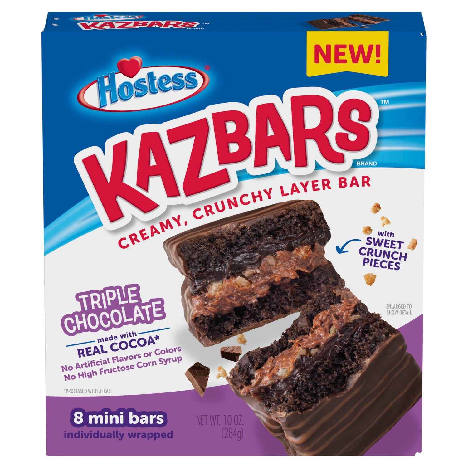 HOSTESS KAZBARS TRIPLE CHOCOLATE 10OZ- - Walmart.com